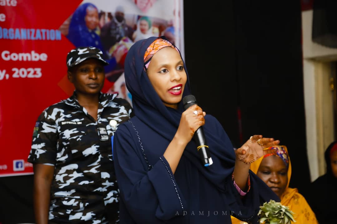 Gombe 2023: NNPP guber candidate's wife promises improved welfare for women