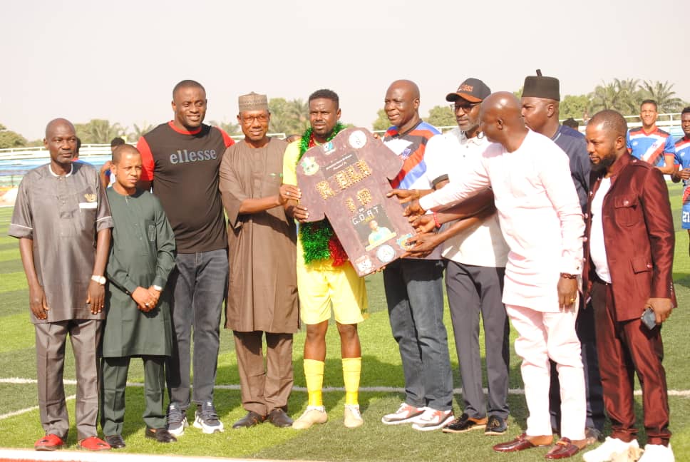 Kano Pillars' mercurial midfielder, Pele, decorated with legendary award