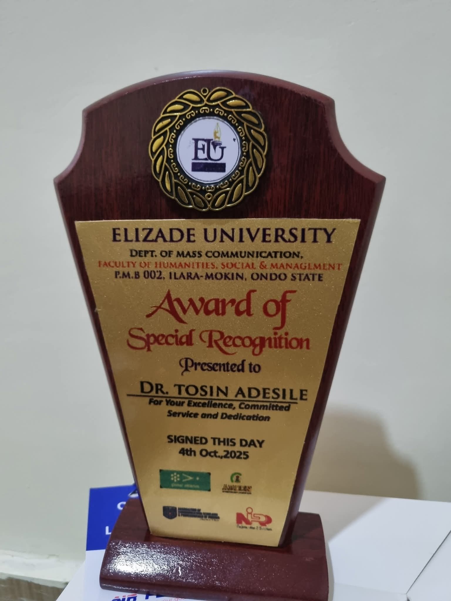 Elizade University honours two communication scholars at send-