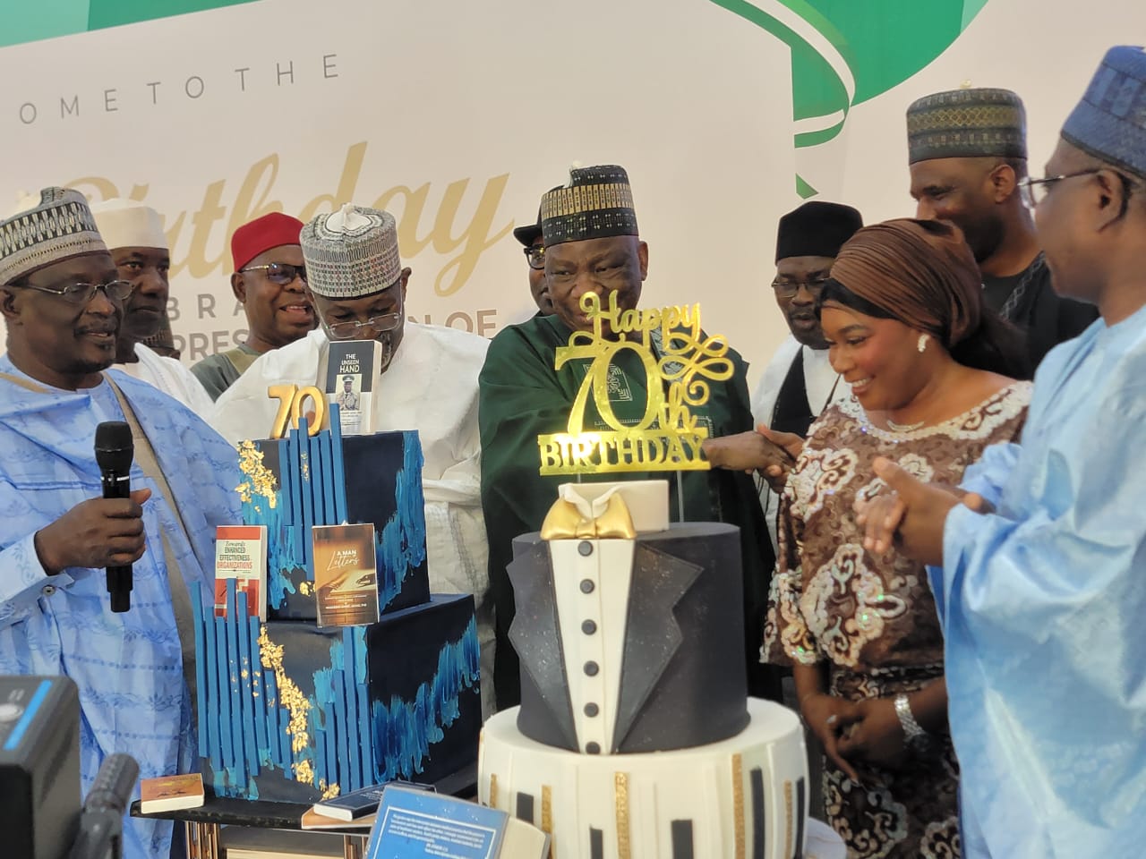 Massive support as Jatau unveils five books, marks 70th birthday