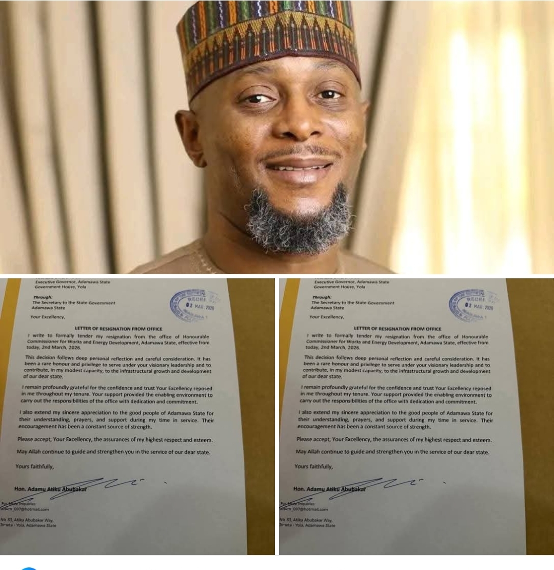 Atiku's son resigns as commissioner after refusing to follow Fintiri